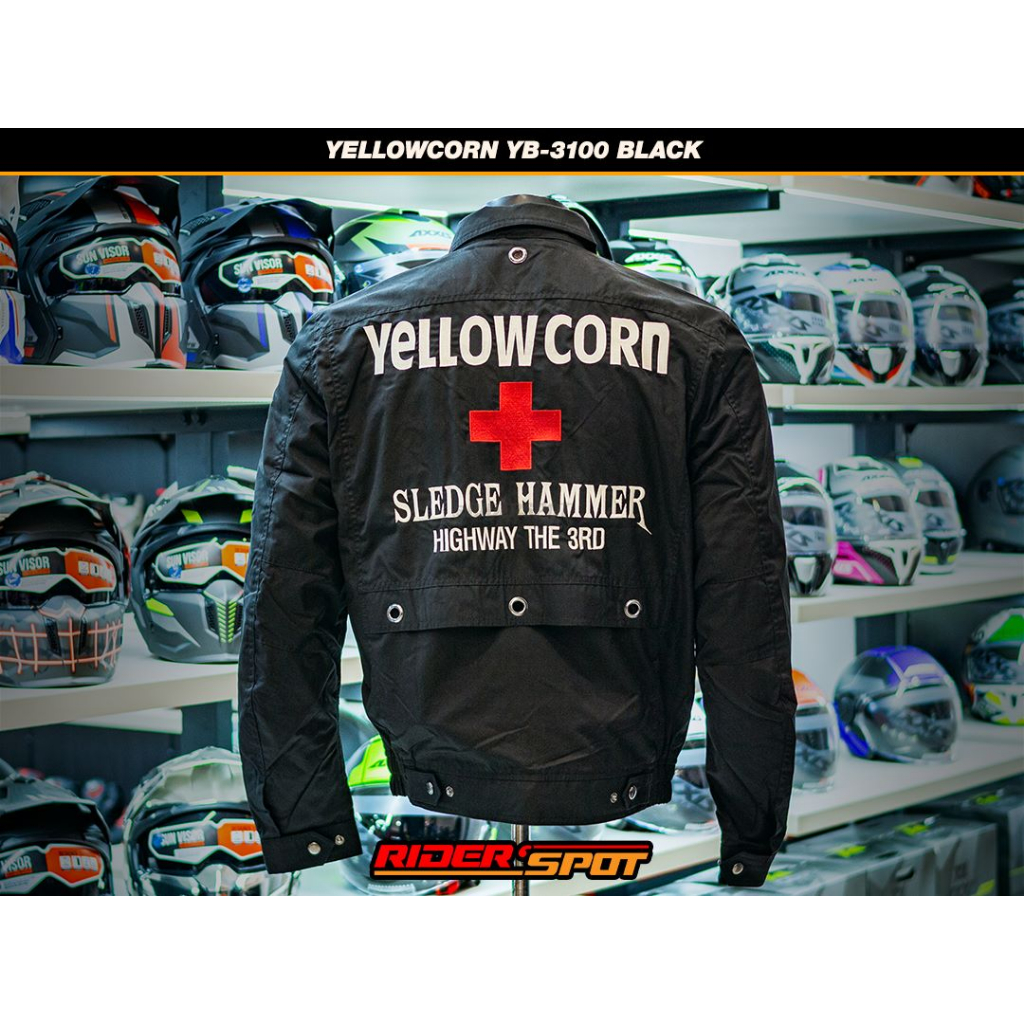 Jual Jaket Motor Yellowcorn YB-3100 Black Jacket Touring Original Japan ...