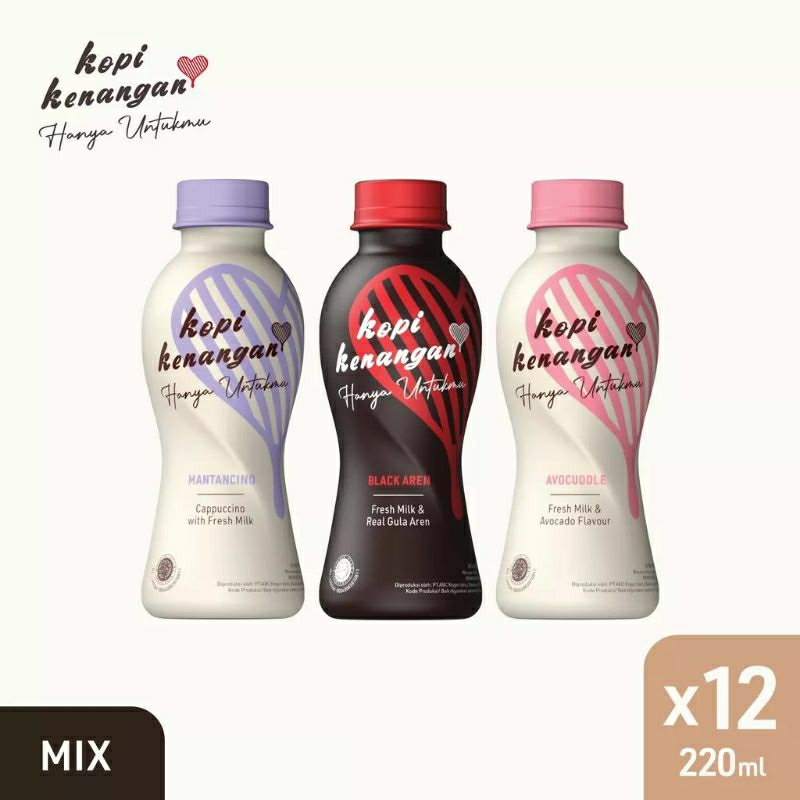 Jual KOPI KENANGAN HANYA UNTUKMU MIX 220 ML X 12 PCS | Shopee Indonesia