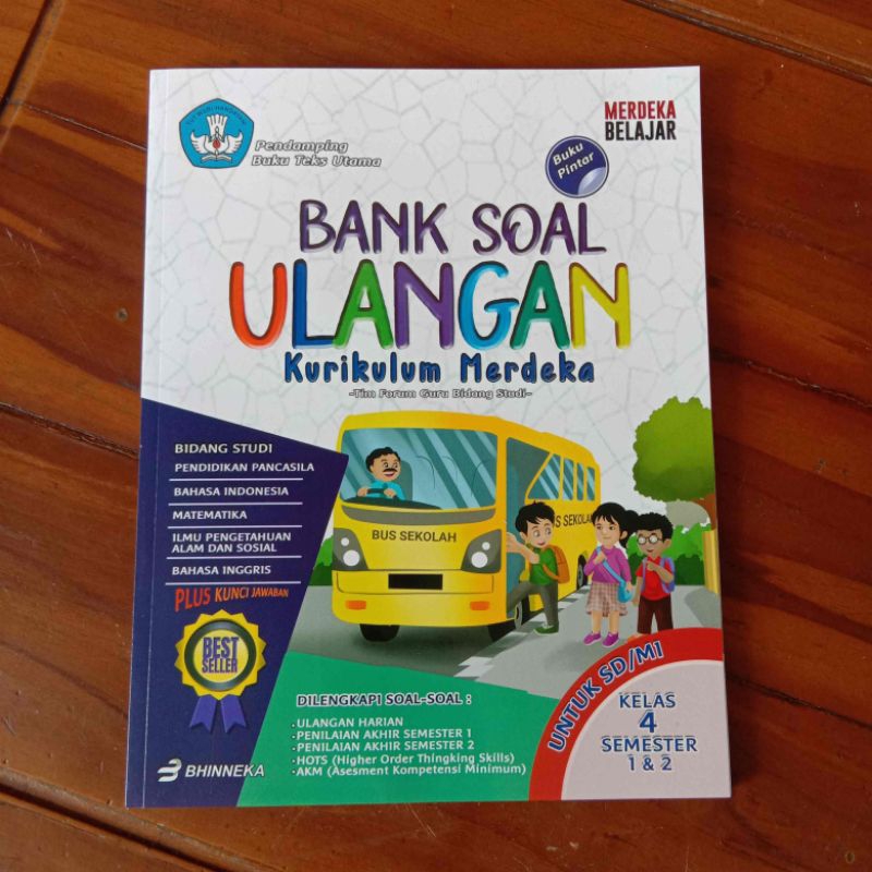 Jual BANK SOAL ULANGAN Kurikulum Merdeka untuk SD kelas 4 semester 1 & 2 / Disertai Kunci ...