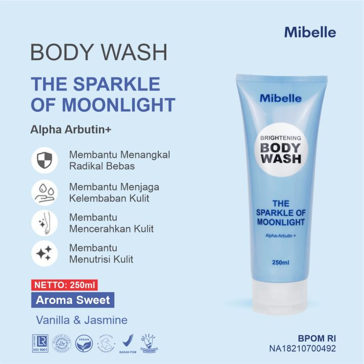 Jual Mibelle Body Wash The Sparkle of Moonlight Dengan Alpha Arbutin ...