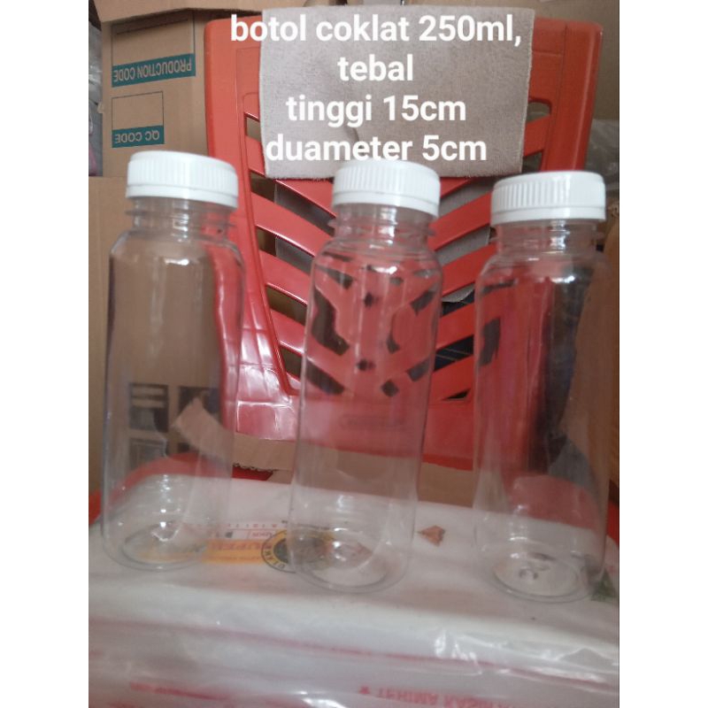 Jual botol coklat 250ml, tebal | Shopee Indonesia