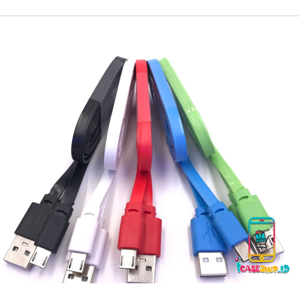 Jual IC KABEL CABLE DATA MACARON PIPIH GEPENG MICRO USB, TYPE C, IPHONE ...