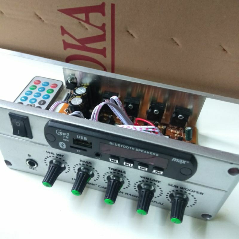 Jual kit ampli speaker aktif stereo 150 Watt plus MP3 player bluetooth ...