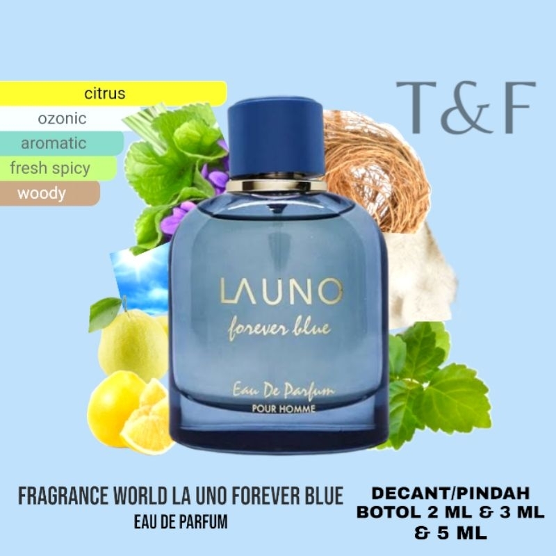 Jual Parfum Decant Fragrance World La Uno Forever Blue | Shopee Indonesia