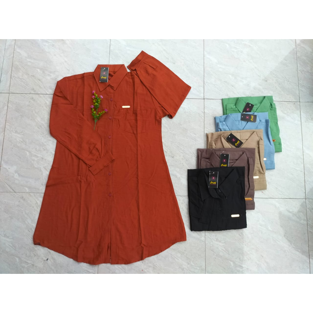 Jual TUNIK TERBARU BAHAN POLO LINEN | Shopee Indonesia