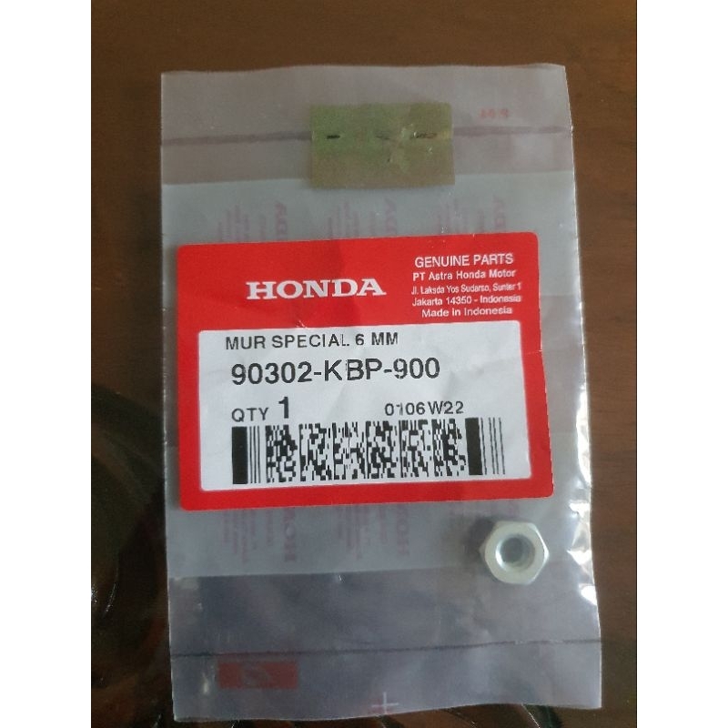 Jual 90302-KBP-900 Mur (Nut Special 6mm) | Shopee Indonesia