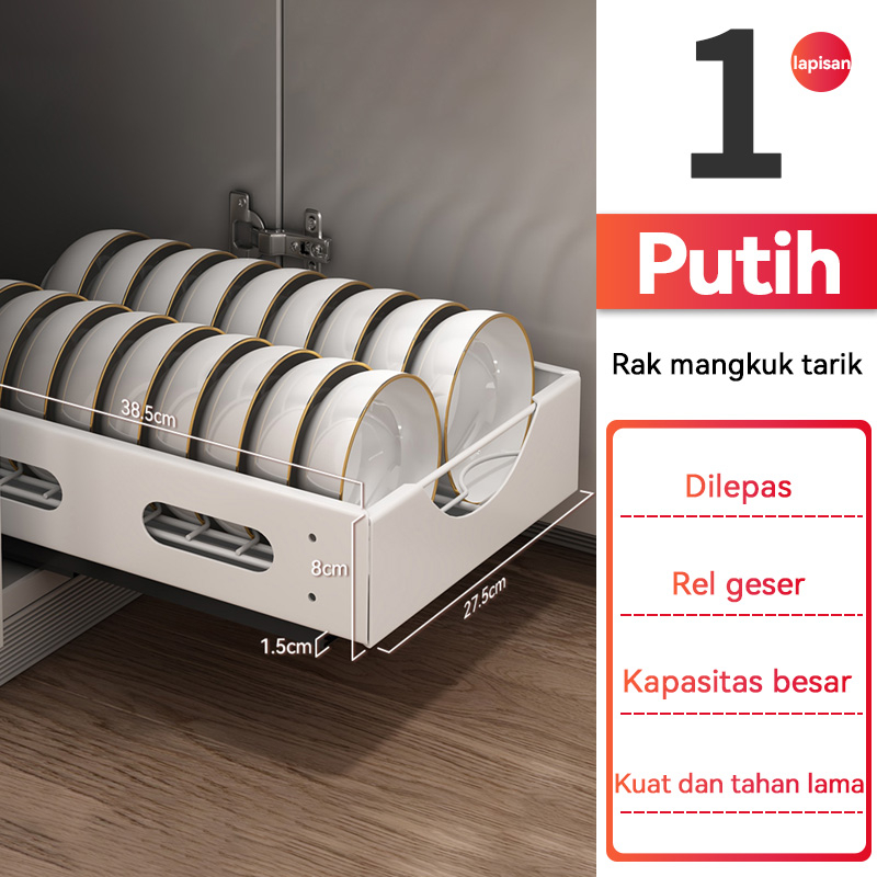 Jual Rak Piring untuk Kabinet Tarik keluar Rak Penyimpanan Rak Piring ...