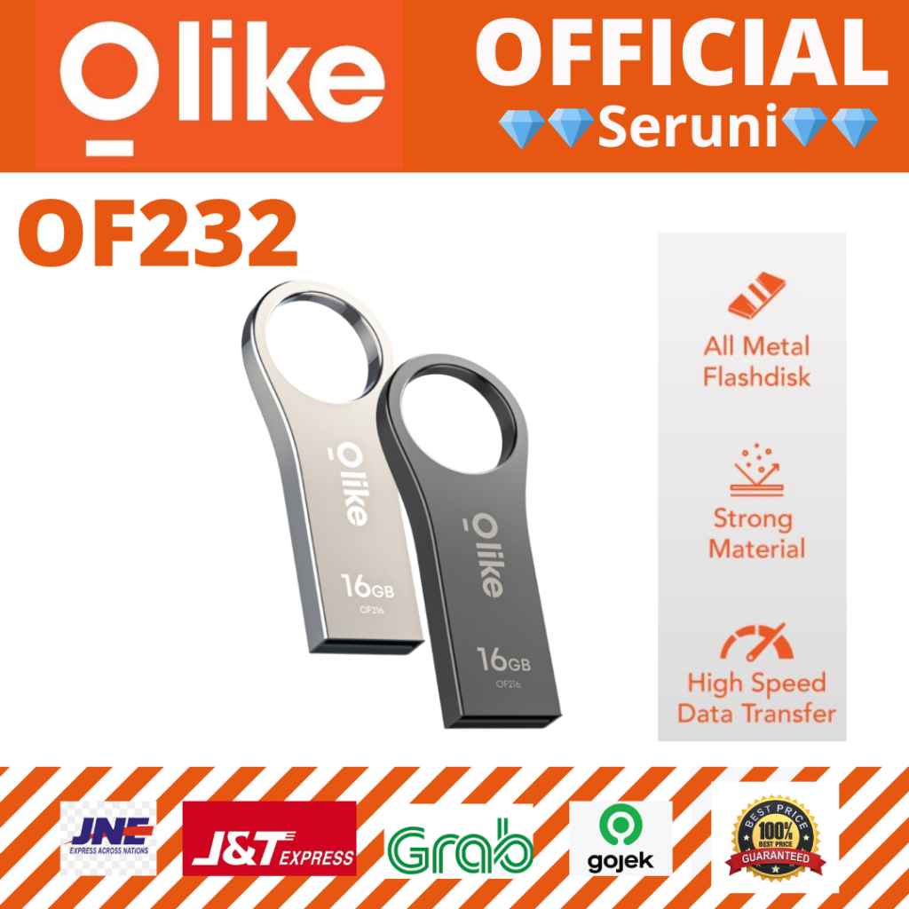 Jual OLIKE FLASHDISK FULL METAL HIGH SPEED MEMORY OF216 / OF232 / OF264 ...