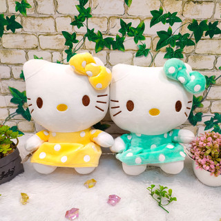 Jual Boneka Hello Kitty Lucu Import Baju Warna Hijau Kuning Pink ...