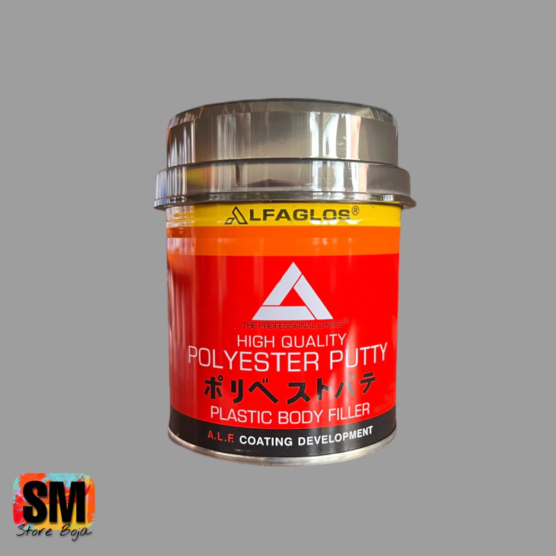 Jual Alfaglos Polyester Putty 250 gr Dempul Kayu Plastik Besi Body ...