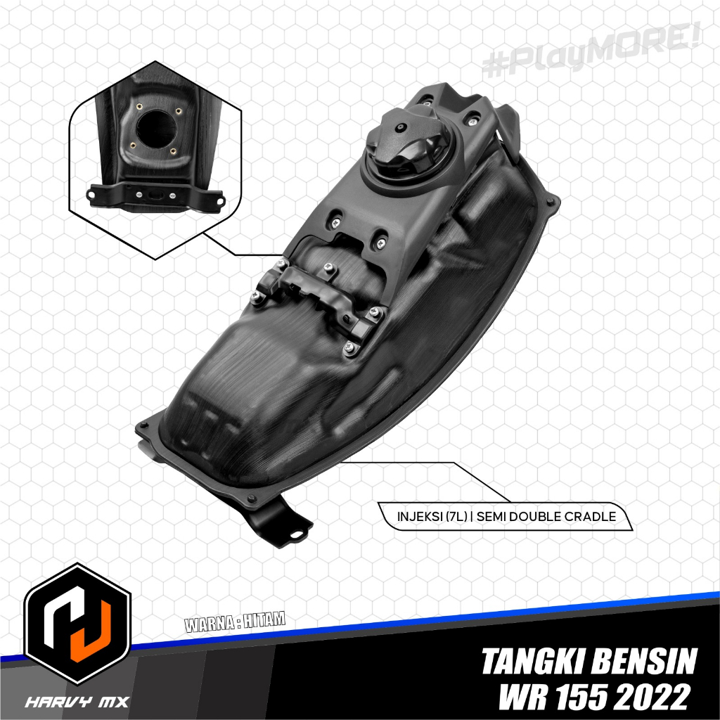 Jual Tangki Bensin HARVYMX Motor WR 155 Injeksi | Shopee Indonesia