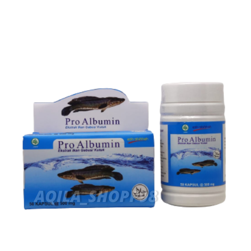 Jual Pro Albumin 100%Ekstrak Ikan gabus Ikan kutuk 50 kapsul | Shopee Indonesia