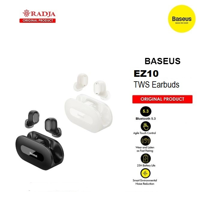 Jual Baseus Bowie EZ10 Headset Bluetooth True Wireless Earphone TWS ...