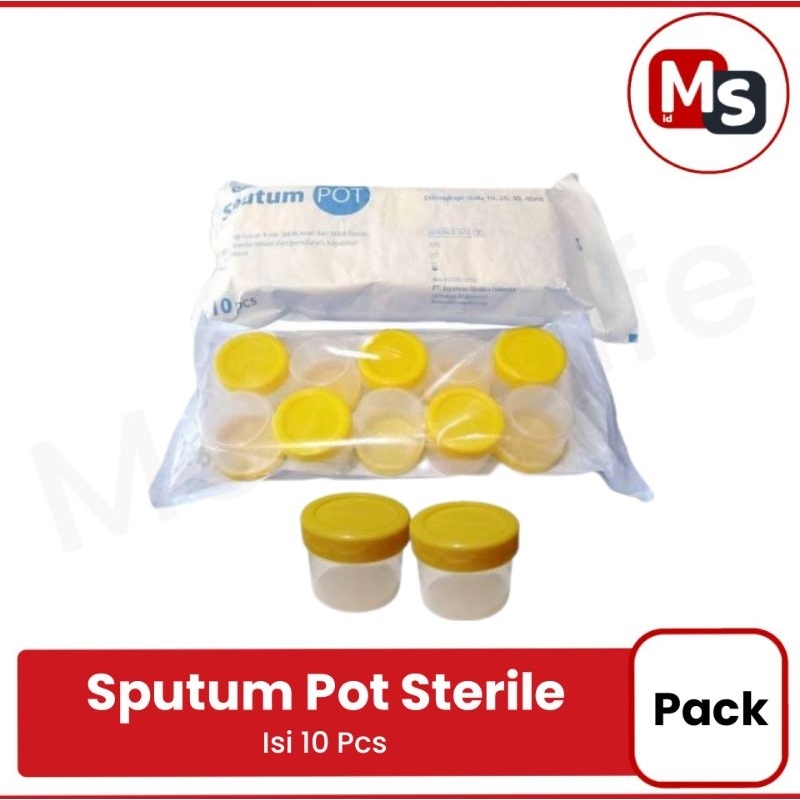 Jual Sputum Pot Sampling Dahak Onemed Isi 10 / Pack | Shopee Indonesia