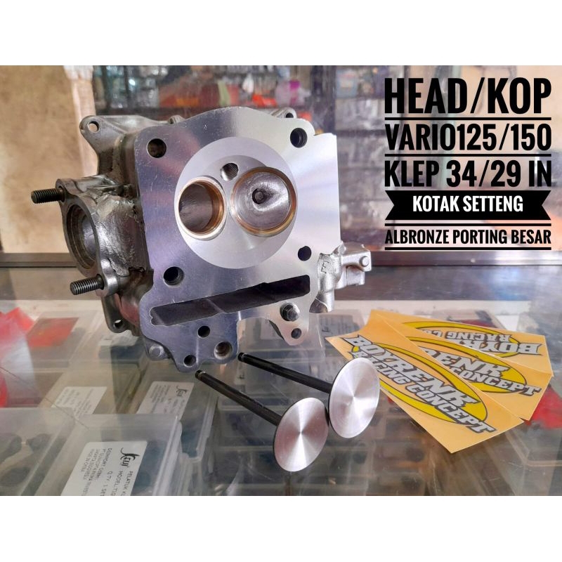 Jual HEAD / KOP VARIO 125 VARIO 150 KLEP 33/28 34/29 35/30 RADIATOR OFF ...