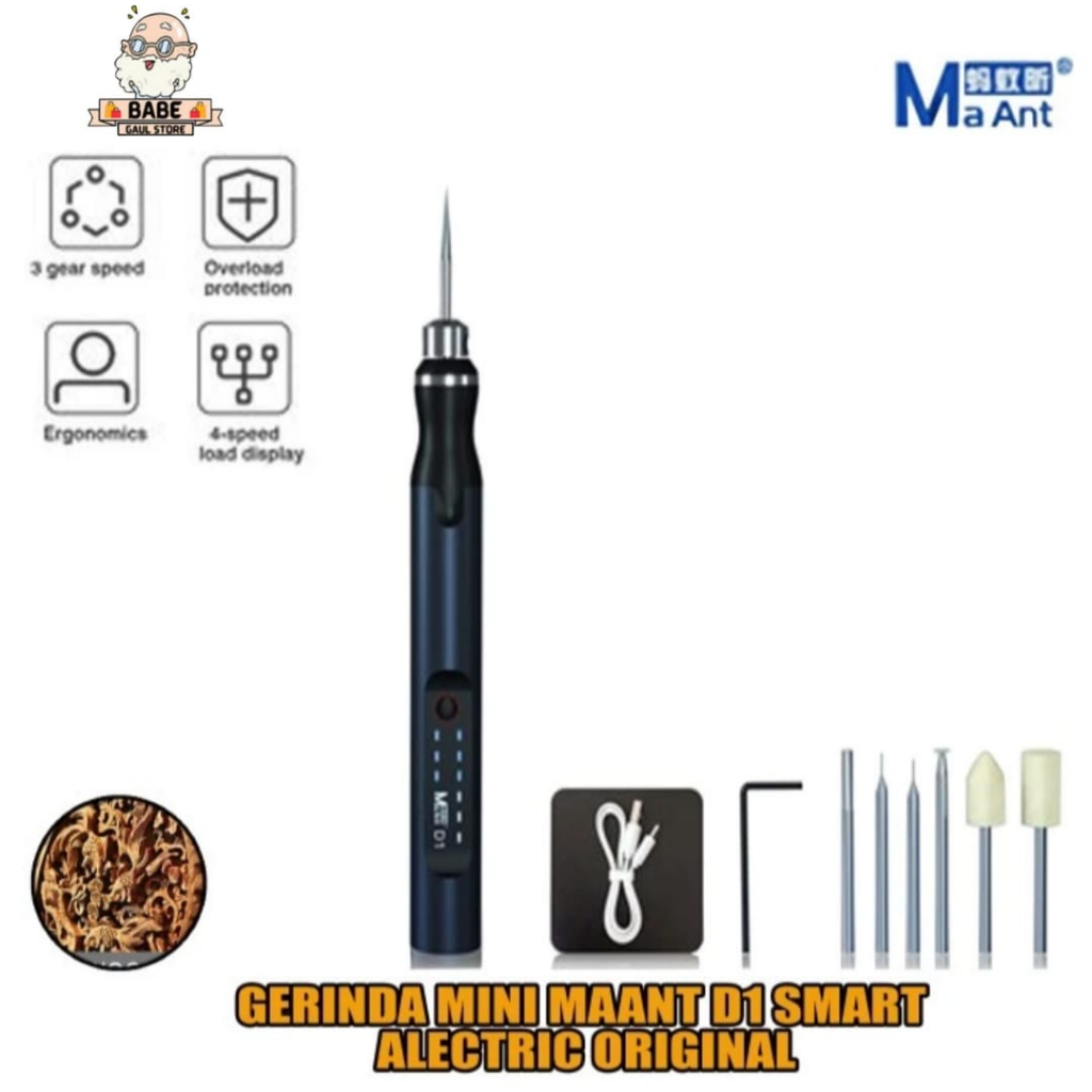Jual MAANT D1 GERINDA UKIR MINI SMART ELECTRIC SHARPENING PEN ORIGINAL | Shopee Indonesia