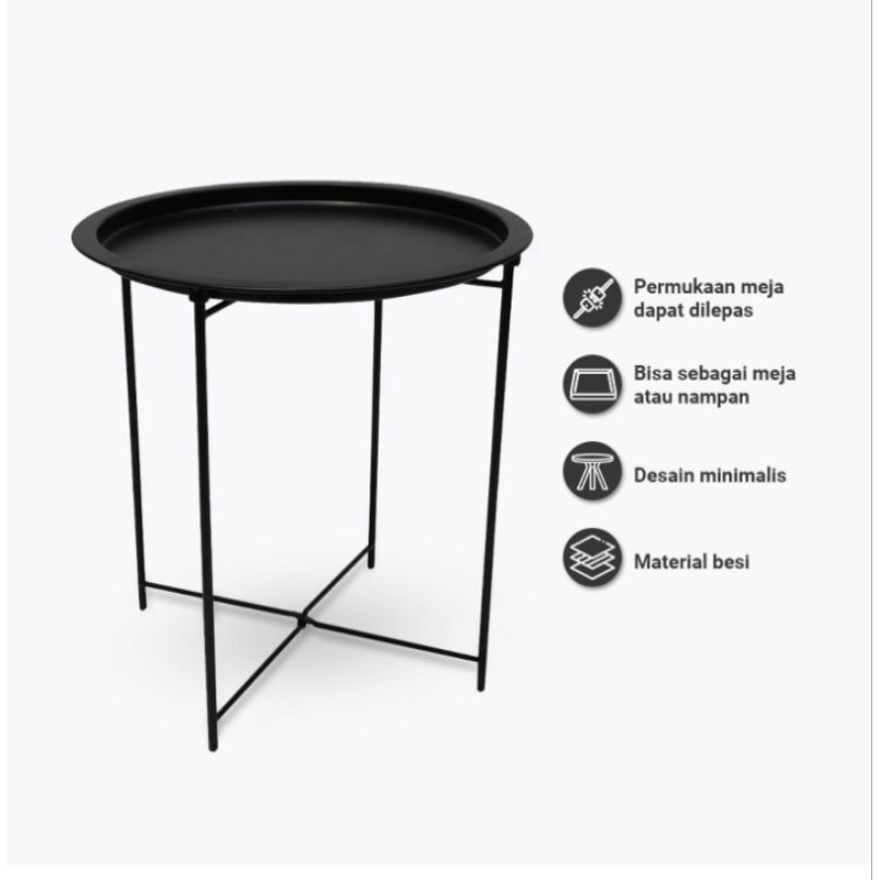 Jual MEJA MINIMALIS MEJA BULAT SISI NEO HELIOS INFORMA | Shopee Indonesia