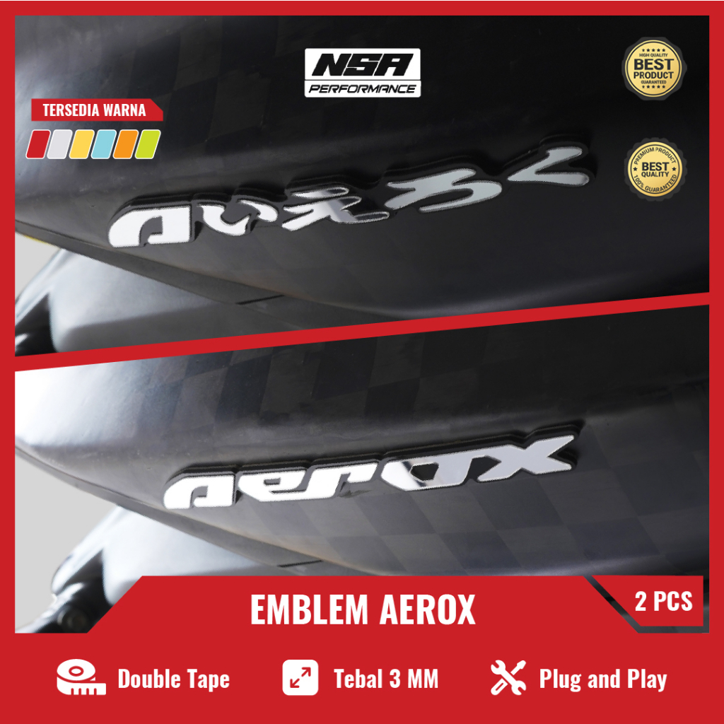 Jual EMBLEM AEROX LOGO AEROX TIMBUL EMBLEM YAMAHA AEROX AKSESORIS ...