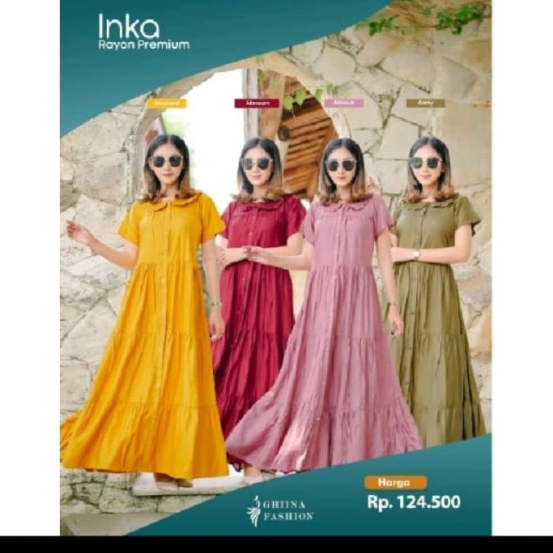 Jual inka dress by ghina fashion | Shopee Indonesia