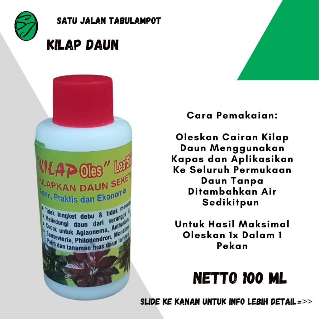 Jual KILAP DAUN SEKETIKA 100 ML LEAFSHINE | Shopee Indonesia