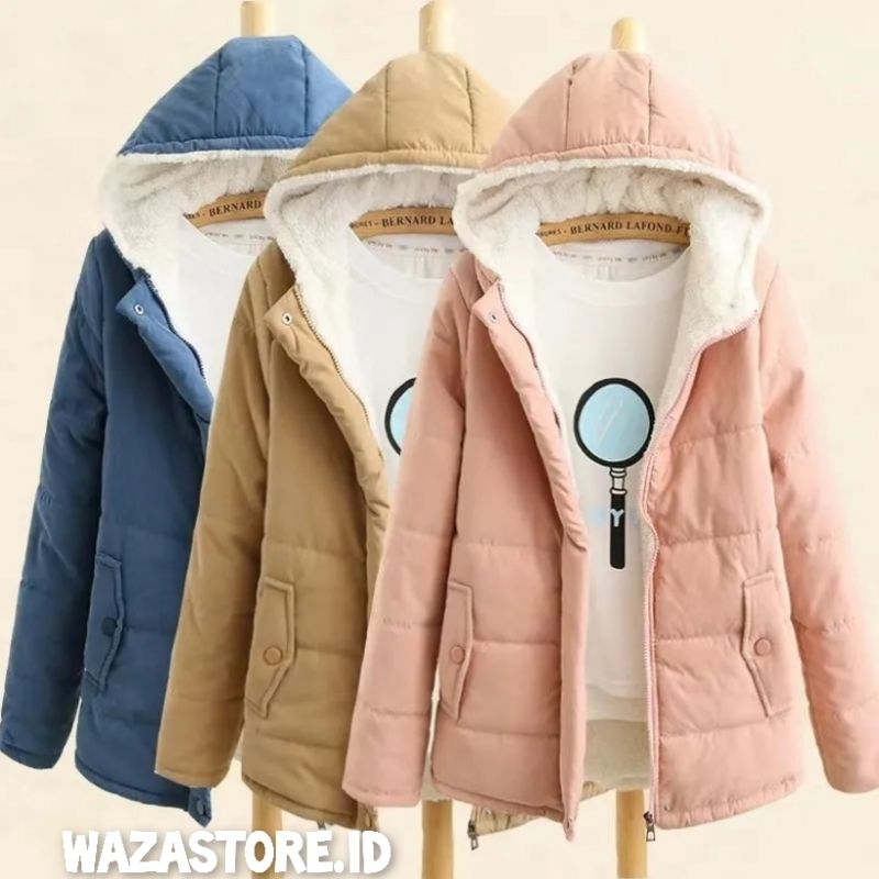 Jual Jacket Pretty Girls Korean | Jaket Wanita Daleman Bulu Sintetis ...