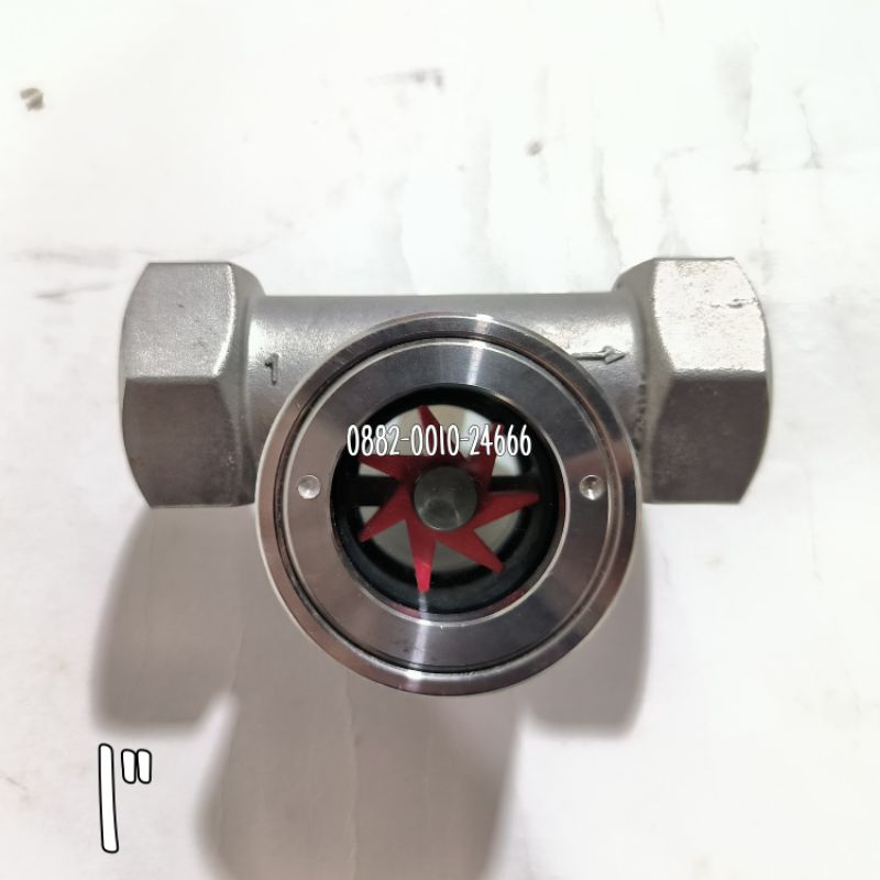 Jual SIGHT GLASS FLOW INDICATOR SS304 1" | Shopee Indonesia