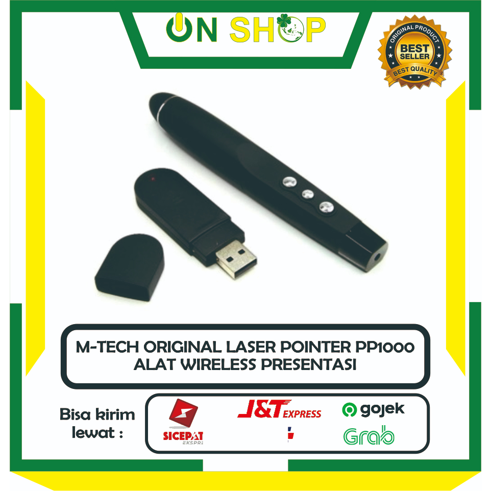 Jual M-TECH ORIGINAL LASER POINTER PP1000 ALAT WIRELESS PRESENTASI | Shopee Indonesia