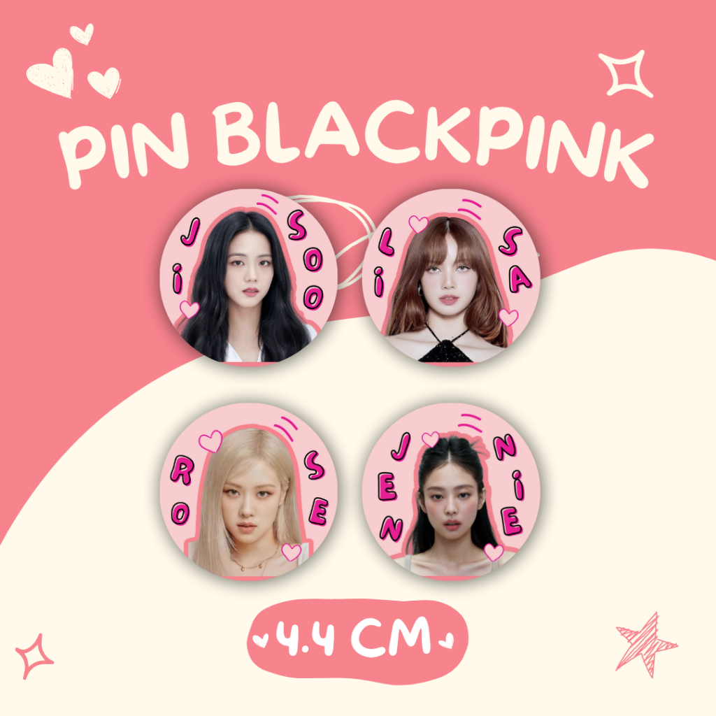 Jual PIN BLACKPINK / BROS KPOP / PIN PENITI BP / PIN BUTTON BLINK ...