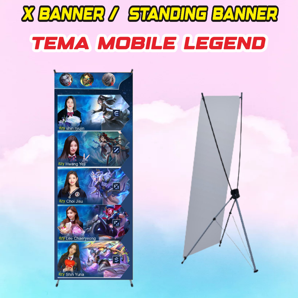 Jual x-banner / stand banner wisuda tema mobile legend | Shopee Indonesia