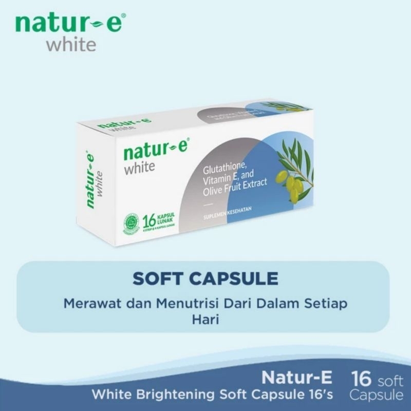 Jual Natur-e White Soft Capsule 16s - Vitamin E | Shopee Indonesia