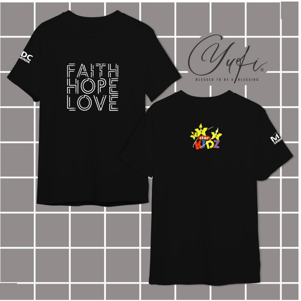 Jual Tshirt / Kaos Rohani Kristen Faith Hope Love dengan Logo MDC dan ...