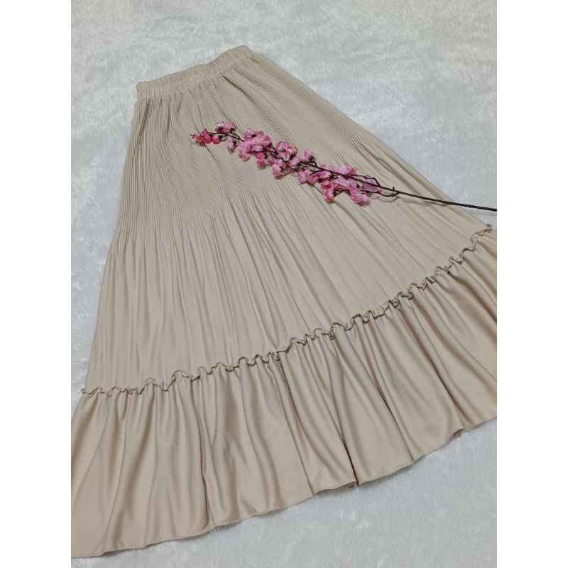 Jual ROK SUSUN RUFFLE PLISKET // HYGET PREMIUM RUFLE ROK BEST SELLER ...