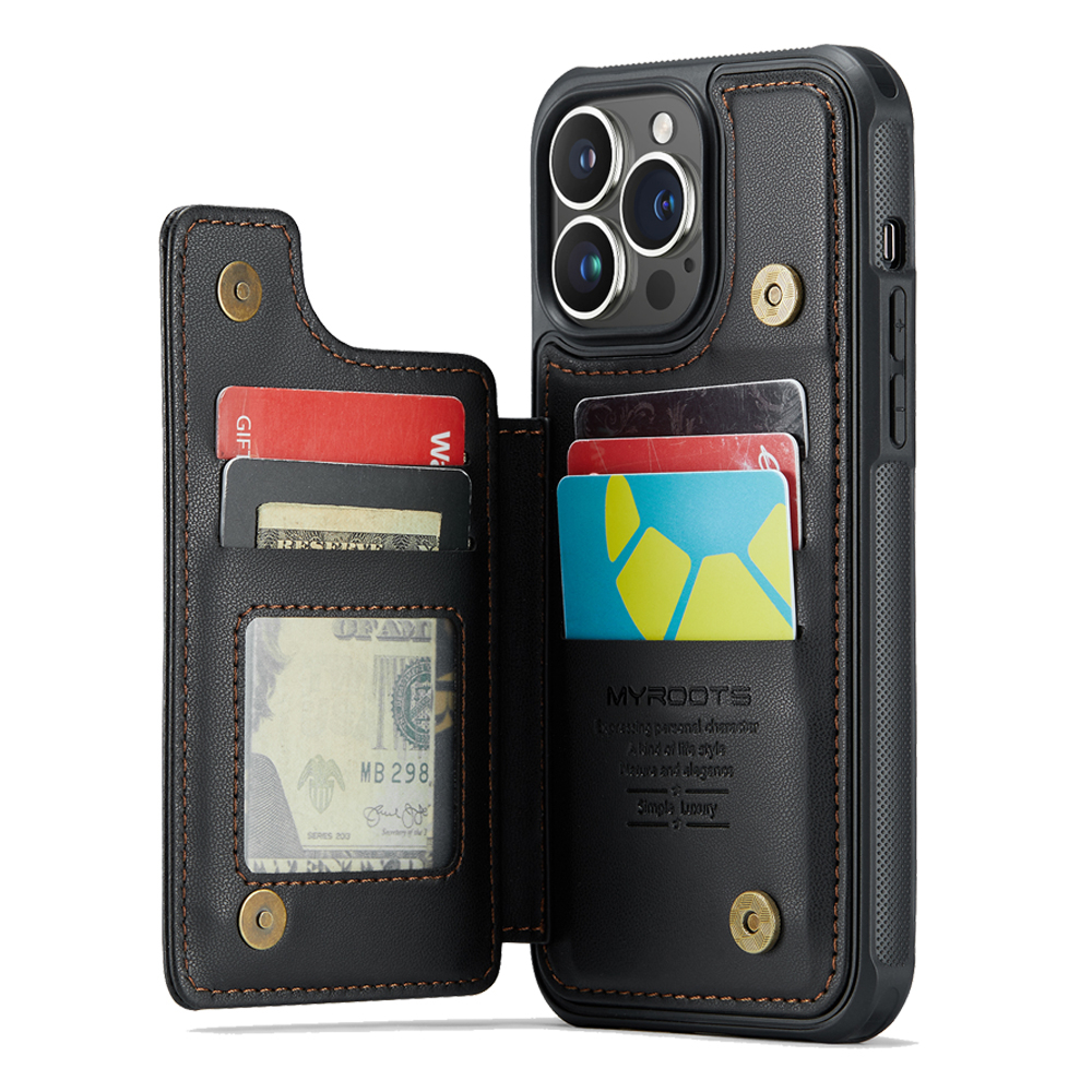 Jual Leather Case RFID MR-C22 For Iphone 12 Pro Max 12 Pro 12 Card Slot ...