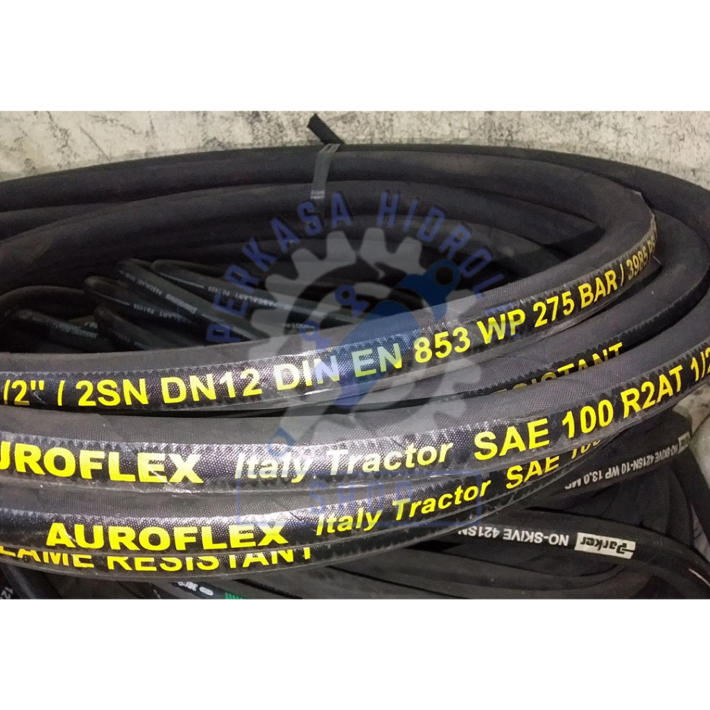 Jual Selang hidrolik-Hose Hydraulic R2AT-1/2 Inch-275 Bar/3985Psi ...