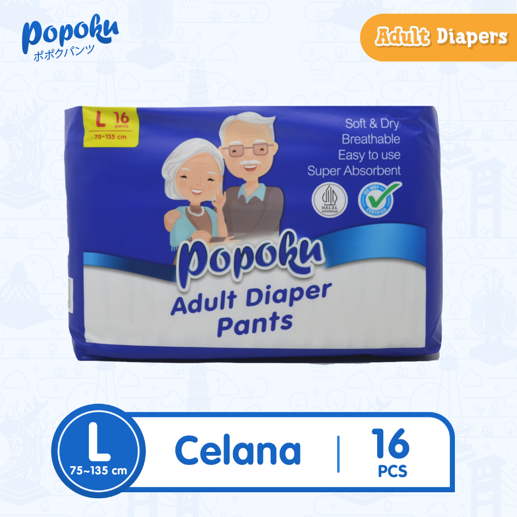 Jual Popoku Popok Dewasa Jumbo Tipe Celana Size L16 | Shopee Indonesia