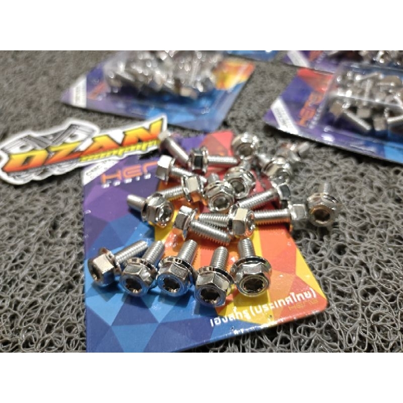 Jual baut m6x15 baut 10 panjang 1,5 cm model 2 kunci Heng original ...