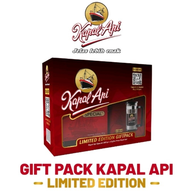 Jual KOPI KAPAL API LIMITED EDITION GIFT PACK FREE COFFEE PRESS ...