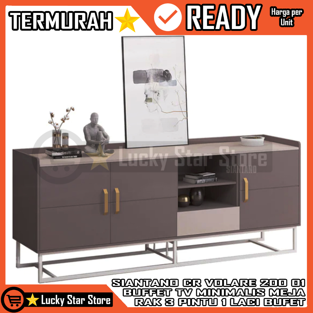 Jual [Instan] BUFFET RENDAH SIANTANO CR VOLARE 200 01 MEJA TV RAK 3 ...