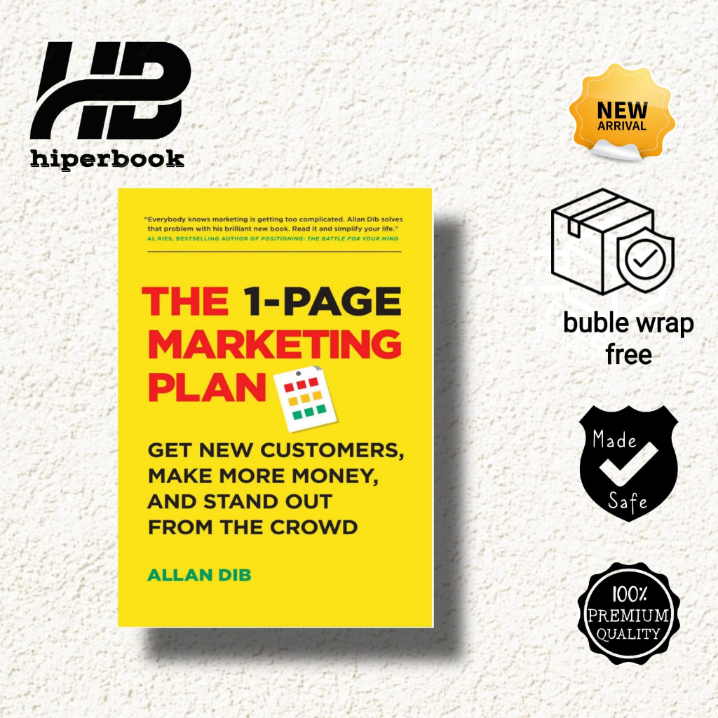 Jual Buku The 1- Page Marketing Plan Allan Dib | Shopee Indonesia