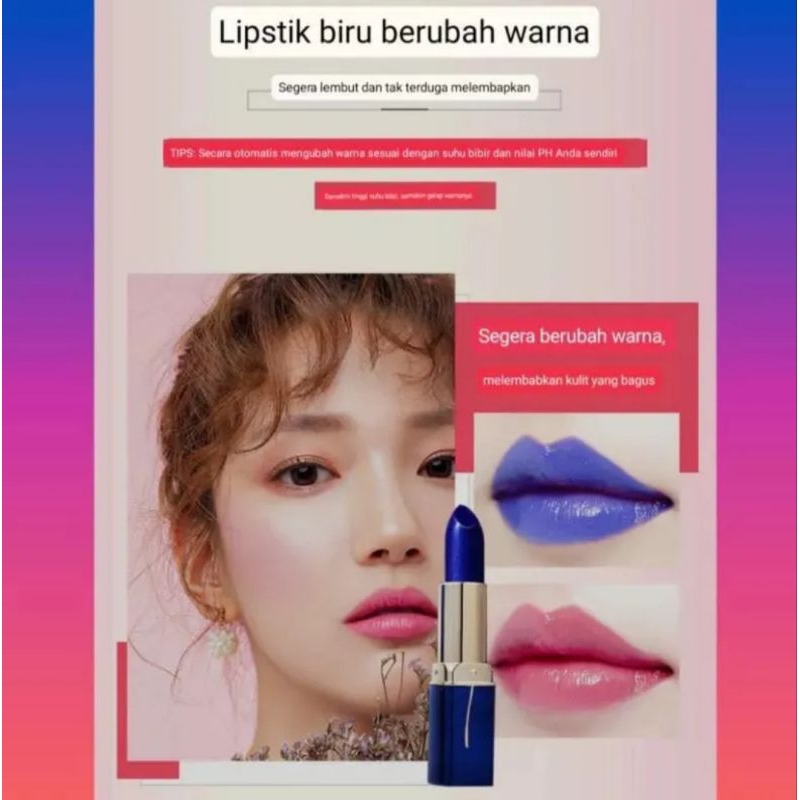 Jual LESSXCOCO Lipstik Berubah Warna Tahan Air Mengurangi Garis-garis ...