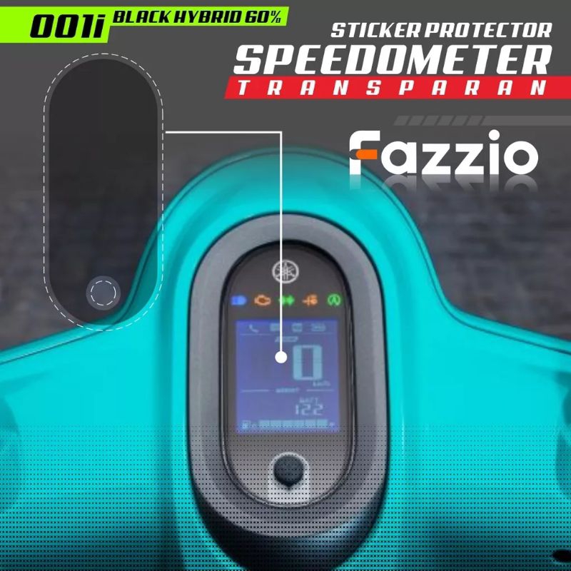 Jual sticker spidometer yamaha fazzio 125 stiker transparan spidometer ...