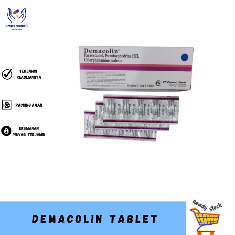 Jual DEMACOLIN TABLET (1 STRIP@10 TABLET) | Shopee Indonesia