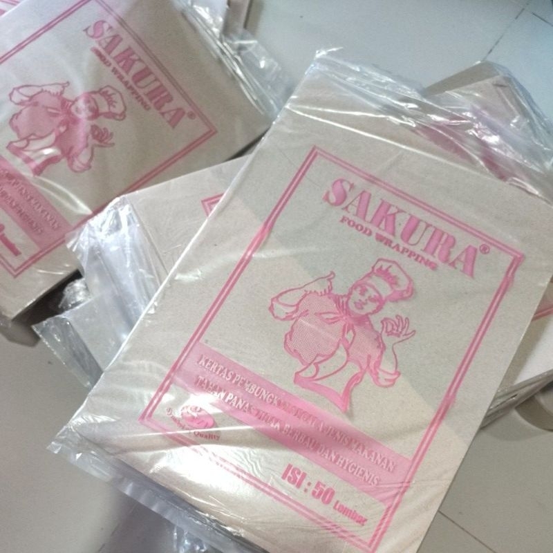 Jual kertas nasi sakura isi 50 lembar | Shopee Indonesia