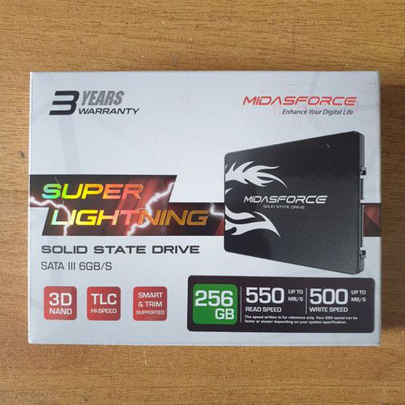 Jual SSD Midas force 256GB resmi Original | Shopee Indonesia