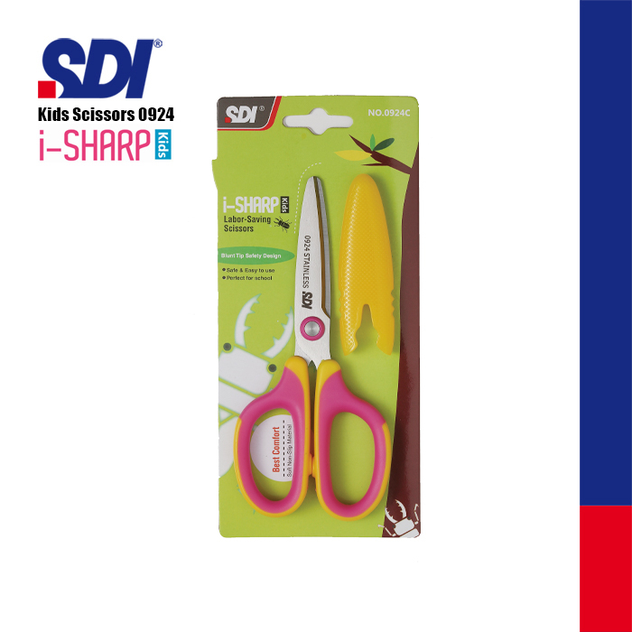 Jual SDI i-Sharp Kids Scissors / Gunting Anak Kecil 0924C | Shopee ...