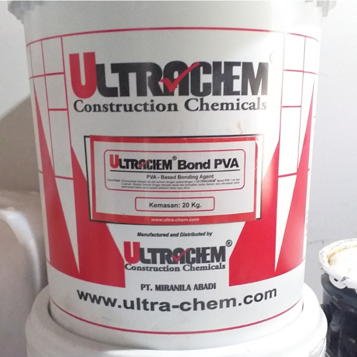 Jual bonding lem bond perekat beton lama dan baru Ultrachem Bond PVA ...