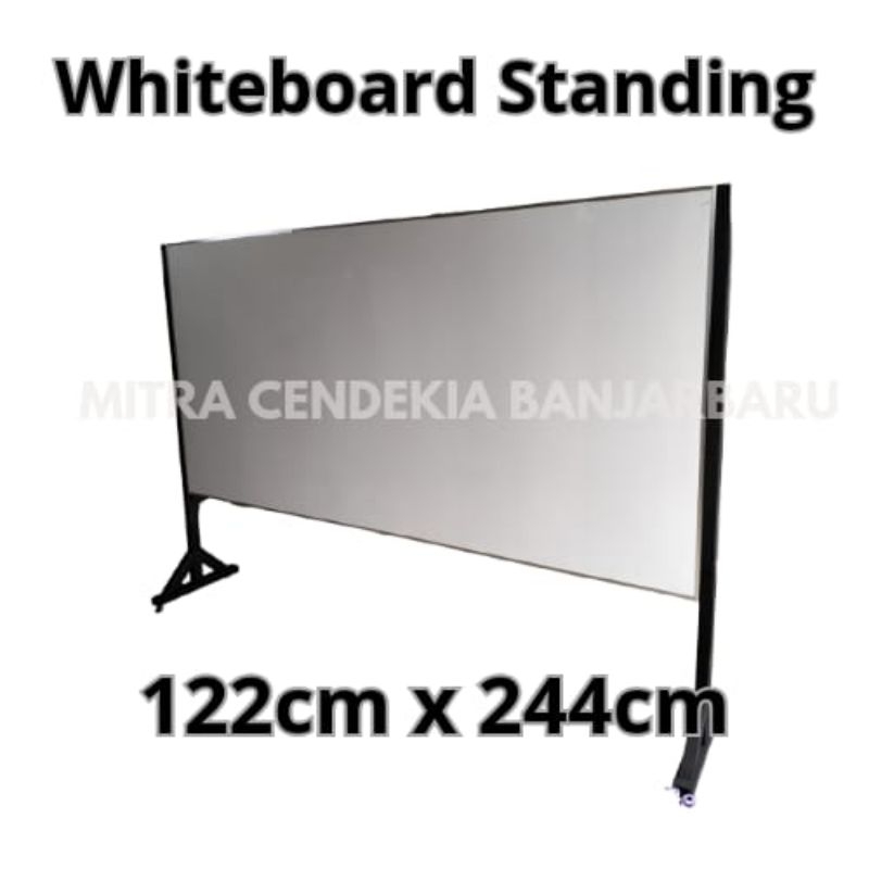Jual (Mohon Baca Deskripsi) Papan Tulis Standing / Kaki Kayu Roda 120cm ...