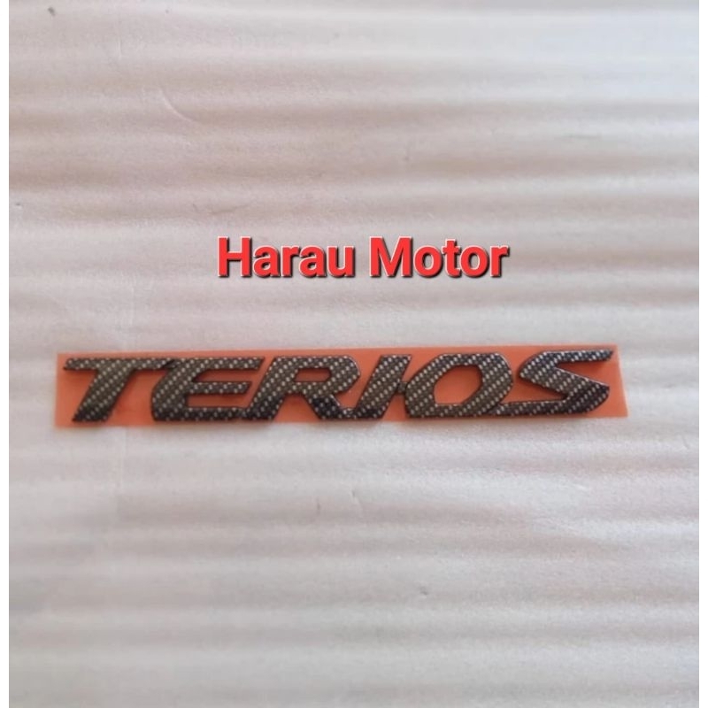 Jual emblem tulisan daihatsu terios carbon | Shopee Indonesia