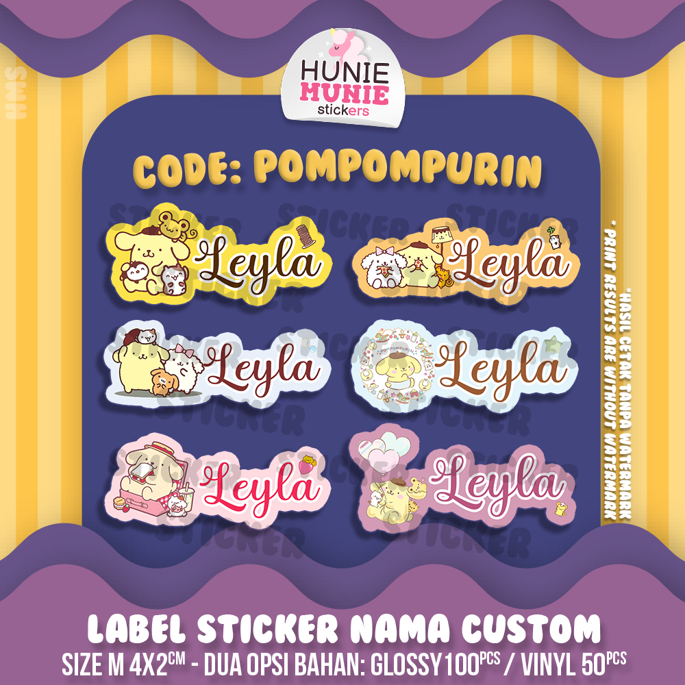 Jual Sticker Label Nama Custom - SANRIO Series (100pcs+) Cinnamoroll ...