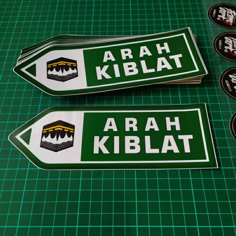 Jual Sticker Arah Kiblat Ka'bah Series, Print UV (size 20x7cm) | Shopee ...